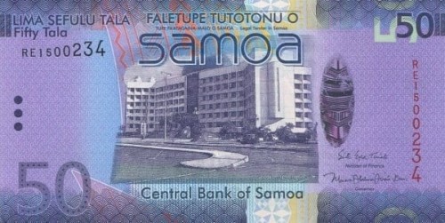 Samoa 50 tala Bank centralny 2017 P-41c supermonety.pl: monety ...
