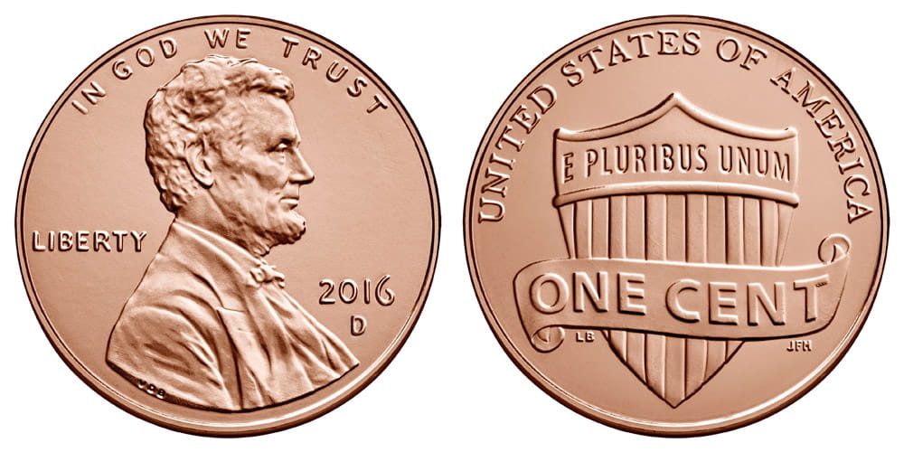 USA 1 cent A. Lincoln E Pluribus Unum 2016 supermonety.pl: monety ...
