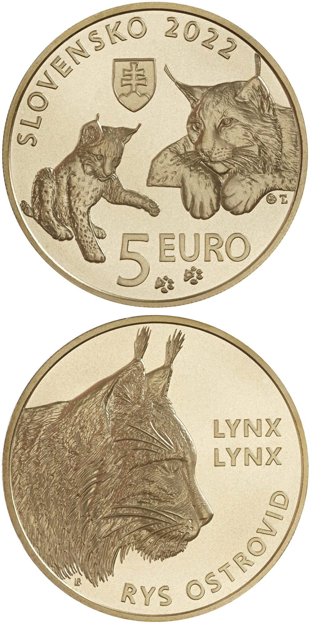 5 euro Słowacja Ryś 2022 supermonety.pl: monety, numizmatyka, sklep ...